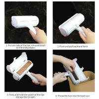 China Reusable Pet Hair Remover Roller Comb Self Cleaning Carpet Brush 20cm x 19cm for sale