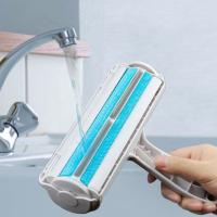 China Reusable Pet Hair Remover Roller Comb Self Cleaning Carpet Brush 20cm x 19cm for sale