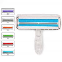 China Reusable Pet Hair Remover Roller Comb Self Cleaning Carpet Brush 20cm x 19cm for sale