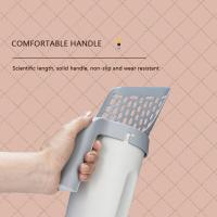 China PC Integrated Shovel Cat Litter Scoop 20×12×29cm Plastic Waste Disposal Tool with 1.5kg Weight for sale
