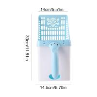 China ABS Cat Litter Shovel 16×11×20.5cm with Self-Cleaning Design and 0.4kg Lightweight Construction for sale