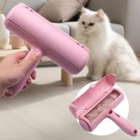 China Blue ABS Nylon Fiber Pet Hair Remover Roller 21×23×5.5cm with Bi-directional Rolling and 196g Lightweight Design for sale