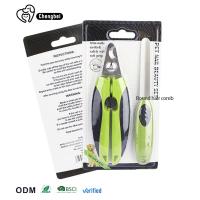 China Sustainable Green Pet Nail Clippers 19.6cm with Stainless Steel Blades - 200 Pcs MOQ for sale