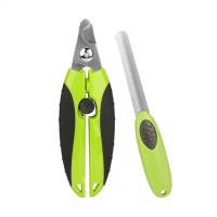 China Sustainable Green Pet Nail Clippers 19.6cm with Stainless Steel Blades - 200 Pcs MOQ for sale