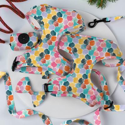 China Custom Dog Harness Set - XS to XL Sizes with Air Mesh Neoprene Material and 100 Pcs MOQ for sale