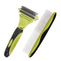 China Customized 6 In 1 Dog Brush Set Pet Grooming Kit with Travel Bag 24.5cm for sale
