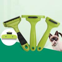 China Green Pet Deshedding Tool with Self-Cleaning Feature - 3 Sizes (16.2×10.5cm, 16.2×7.5cm, 16.2×6.5cm) Reduces Shedding by 95% for sale