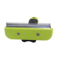 China Green Pet Deshedding Tool with Self-Cleaning Feature - 3 Sizes (16.2×10.5cm, 16.2×7.5cm, 16.2×6.5cm) Reduces Shedding by 95% for sale
