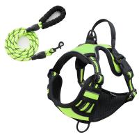 China Durable Oxford Waterproof Dog Harness Set with Reflective Leash & Bandana - S/M/L/XL Sizes, 9 Colors Available for sale