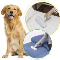 China Custom Logo Portable Mini Self Cleaning Pet Hair Remover Roller 20cm x 19cm Reusable Sustainable Material for sale