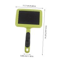 China Pet Pin Brush Cat Dog Hair Grooming Slicker Custom Logo Three Sizes 15.5-19.5cm Sustainable for sale