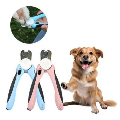 China Portable Cat Nail Clippers 12.4cm Stainless Steel Pet Nail Trimmer Eco-Friendly Handle for sale