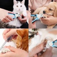 China Portable Cat Nail Clippers 12.4cm Stainless Steel Pet Nail Trimmer Eco-Friendly Handle for sale