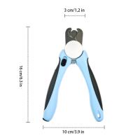 China Portable Cat Nail Clippers 12.4cm Stainless Steel Pet Nail Trimmer Eco-Friendly Handle for sale