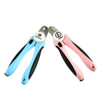 China Portable Cat Nail Clippers 12.4cm Stainless Steel Pet Nail Trimmer Eco-Friendly Handle for sale