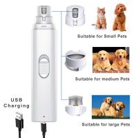 China Rechargeable Automatic Cat Nail Trimmer White Small Dog Nail Clippers for sale