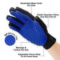 China Small Medium Large Pet Hair Remover Mitt Deshedding Gloves - 200Pcs MOQ Silicone Grooming Tool for Dogs and Cats for sale