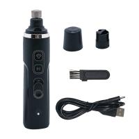 China USB Rechargeable Electric Pet Nail Clipper with LED Light 3.7V Steel Blades for Dogs Cats for sale