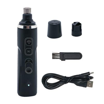 China USB Rechargeable Electric Pet Nail Clipper with LED Light 3.7V Steel Blades for Dogs Cats for sale