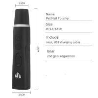 China USB Rechargeable Electric Pet Nail Clipper with LED Light 3.7V Steel Blades for Dogs Cats for sale