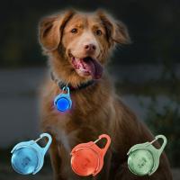 China IPX8 Waterproof USB Rechargeable Dog Light Up Tag for Night Walking 50mmx70mm for sale