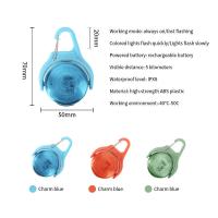China IPX8 Waterproof USB Rechargeable Dog Light Up Tag for Night Walking 50mmx70mm for sale