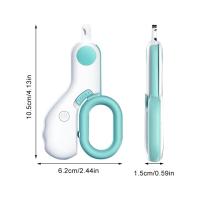 China Mini LED Pet Nail Clipper with Safety Guard - 105×62×15mm Iron Construction for Dogs & Cats for sale