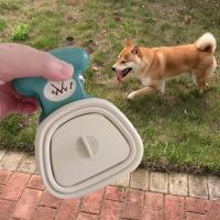 China Yellow Small Portable Pooper Scooper 11.5×13.5×5.5cm with Bag Outlet for Pet Waste Cleanup for sale