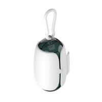 China OEM ODM White Dog Poop Bag Dispenser with Adjustable Treat Pouch and Leash - 89×46×50mm Plastic Holder for sale
