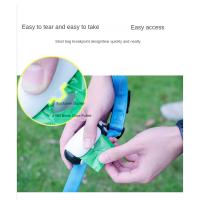 China OEM ODM White Dog Poop Bag Dispenser with Adjustable Treat Pouch and Leash - 89×46×50mm Plastic Holder for sale
