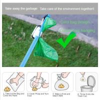 China OEM ODM White Dog Poop Bag Dispenser with Adjustable Treat Pouch and Leash - 89×46×50mm Plastic Holder for sale