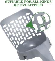 China Portable Cat Litter Shovel 16×12×29 cm with High Capacity Design and Included Cleaning Bags for Pet Waste Management for sale
