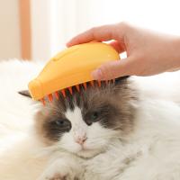 China Rechargeable Pet Grooming Steamer Brush 3 in 1 Dog Cat Hair Removal Steam Spray 11.5cm for sale