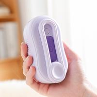 China 3 in 1 Pet Grooming Steamer Brush with Self Cleaning Steam Hair Removal Comb 11.5cm ABS TPR for sale