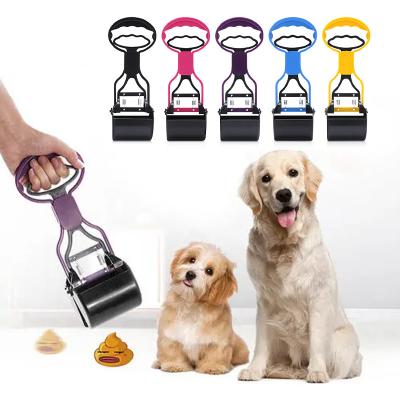 China ABS PP Plastic Pet Poop Collector 28x9x6.5cm with Double Spring & Ergonomic Handle - Eco-Friendly Dog Waste Scooper for sale