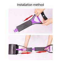 China ABS PP Plastic Pet Poop Collector 28x9x6.5cm with Double Spring & Ergonomic Handle - Eco-Friendly Dog Waste Scooper for sale