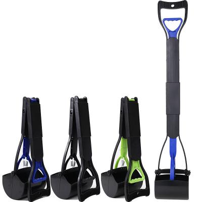 China 80x13.5x13cm Pet Poop Scoop with Long Handle and Foldable Design for Dogs and Cats for sale
