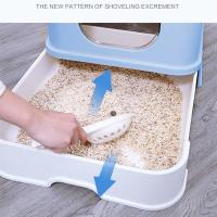 China White 600X500mm Self Cleaning Litter Box OEM Automatic Cat Litter Box for sale
