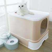 China White 600X500mm Self Cleaning Litter Box OEM Automatic Cat Litter Box for sale