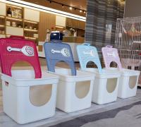 China White 600X500mm Self Cleaning Litter Box OEM Automatic Cat Litter Box for sale