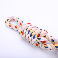 China Sustainable Cotton Dog Chew Toy 55-60cm Polygonal Rope for Large Breeds Labrador Golden Retriever for sale