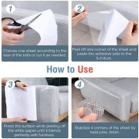 China Transparent PVC Cat Scratching Guard Furniture Protector 39x14cm 47x15cm for sale
