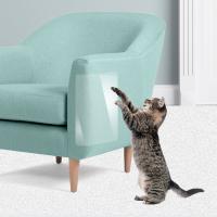 China Transparent PVC Cat Scratching Guard Furniture Protector 39x14cm 47x15cm for sale