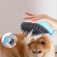 China Pet Hair Remover Dog Steam Brush 3 in 1 Grooming Comb 12.7cm Multifunctional for sale