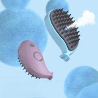 China Pet Hair Remover Dog Steam Brush 3 in 1 Grooming Comb 12.7cm Multifunctional for sale