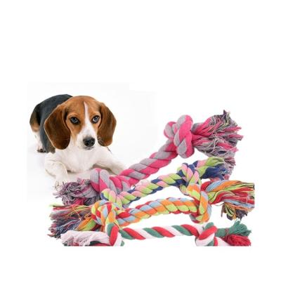 China Hand-Woven Cotton Dog Rope Toy Set 17cm 24cm 28cm Interactive Chew for Small Pets for sale