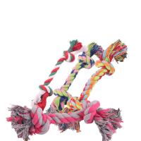 China Hand-Woven Cotton Dog Rope Toy Set 17cm 24cm 28cm Interactive Chew for Small Pets for sale