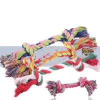 China Hand-Woven Cotton Dog Rope Toy Set 17cm 24cm 28cm Interactive Chew for Small Pets for sale
