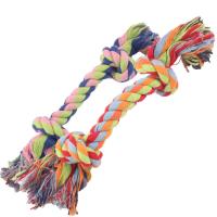 China Hand-Woven Cotton Dog Rope Toy Set 17cm 24cm 28cm Interactive Chew for Small Pets for sale
