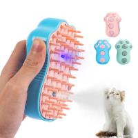 China 4 in 1 Pet Cat Steam Brush with UV Light Self Cleaning No Power Source Needed 6.9x5.7mm for sale